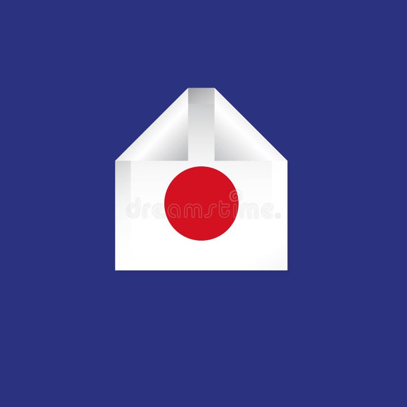 Japan Label Flags Vector Design Illustration Stock Vector ...