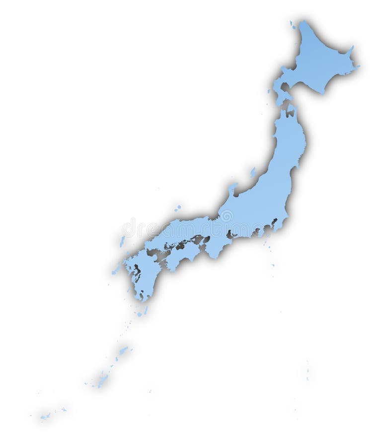 Map of Japan stock vector. Illustration of asia, stylized - 10555557