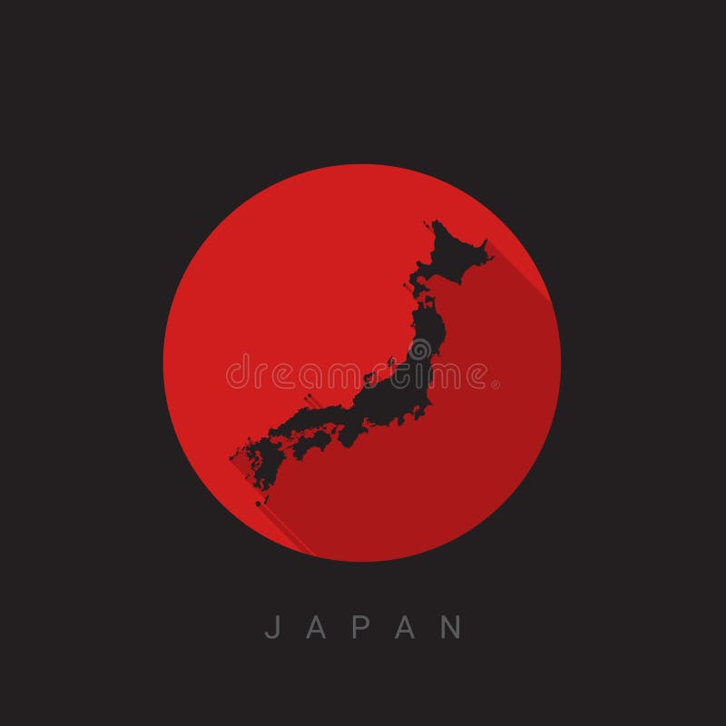 Vector Japan Map Background Stock Vector - Illustration of export ...