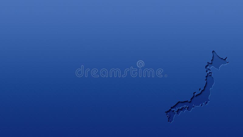 Japan Map Blank Wallpaper Background Cut Out Effect 3d Stock ...