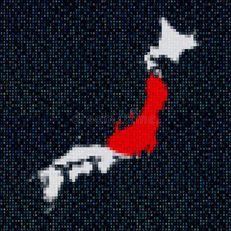 Japan Map Flag on Hex Code Illustration Stock Illustration ...