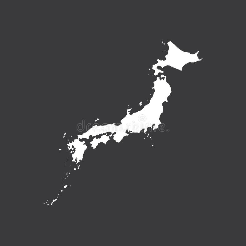 Japan map icon vector stock vector. Illustration of country - 301365809