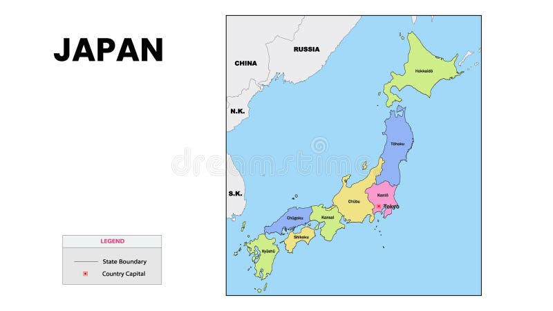 Japan Political Map Of Japan
