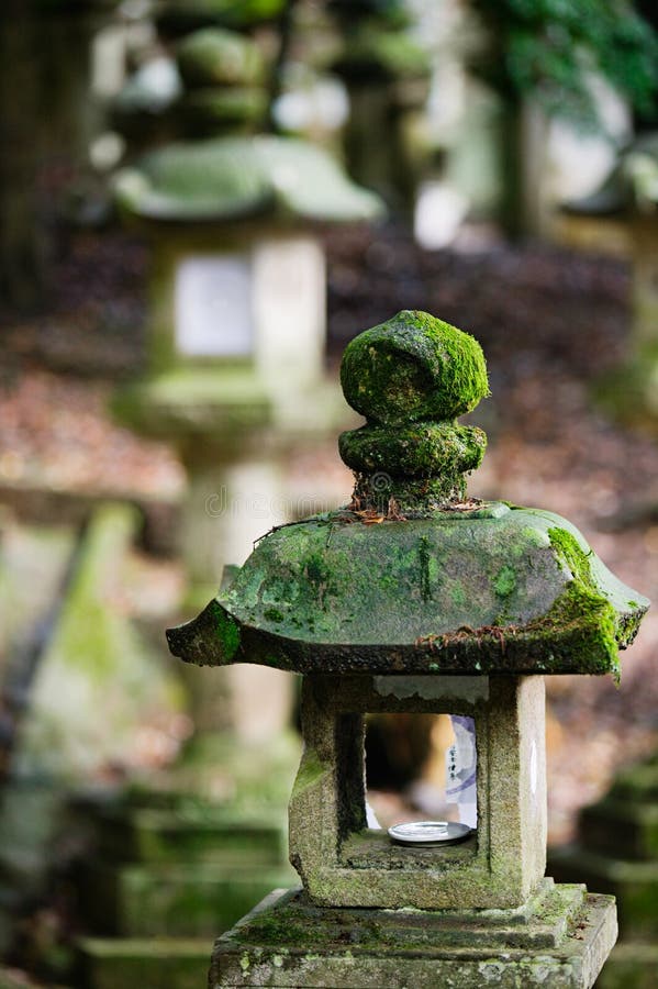 Japan Mara Stone Lantern in Garden Stock Photo - Image of mara, garden ...