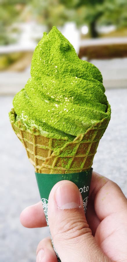 Matcha dairy icecream stock image. Image of cake, creamy - 260561967