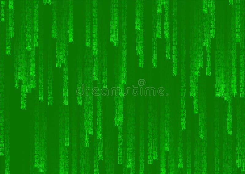 Japan Matrix background stock illustration. Illustration of data - 69773885