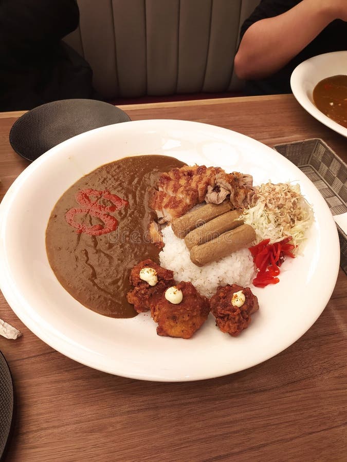 Japan Monster Curry with Many Toping Stock Image - Image of curry ...