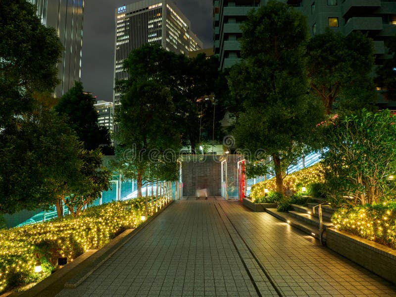 Japan Night View Illumination Tokyo Stock Image - Image of sightseeing ...