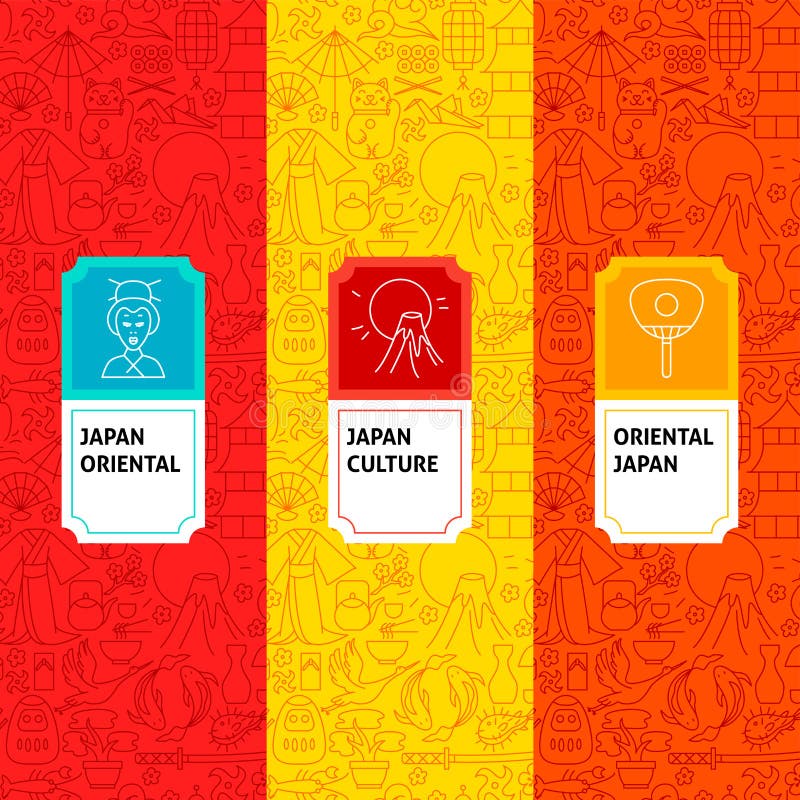 Japan Package Labels stock vector. Illustration of east - 239110001