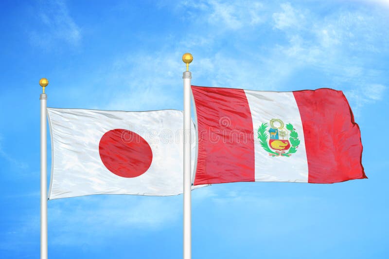 Japan and Peru, Symbol of Two National Flags. Relationship between ...
