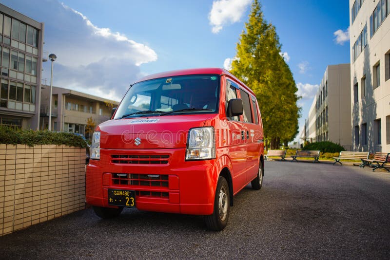 Japan Post delivery car editorial photography. Image of japan - 28579512