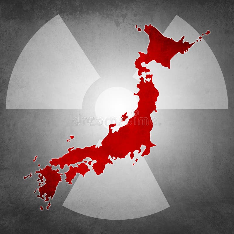 Japan Radioactivity Dangerous Stock Illustration - Illustration of ...