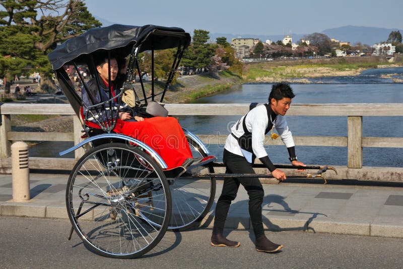 Japanische Rikscha redaktionelles bild. Bild von rikscha - 39221180