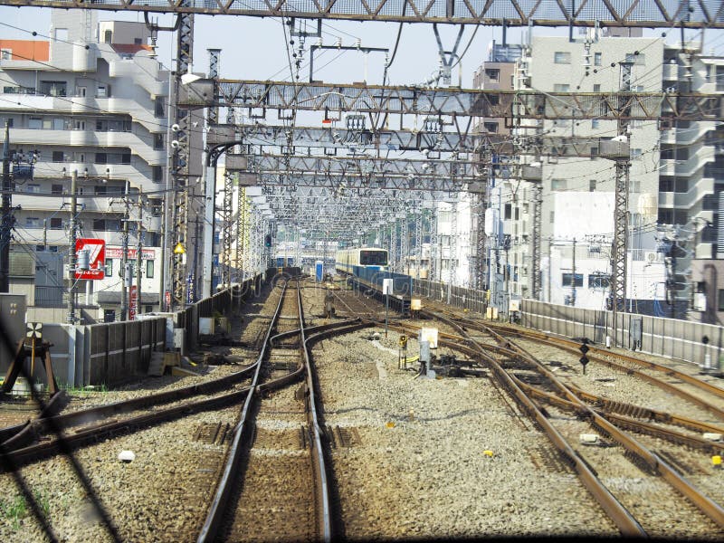 Japan s Railway System editorial image. Image of tracks - 73710255