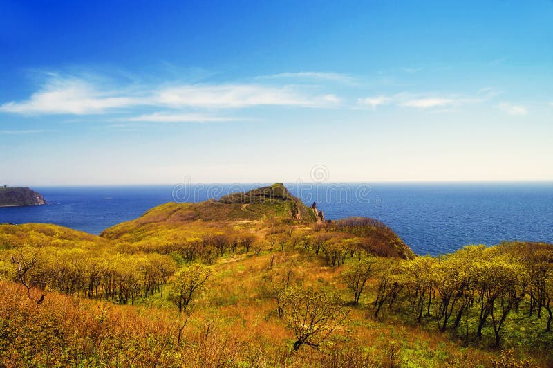 Japan sea stock photo. Image of summer, bright, clean - 19787852