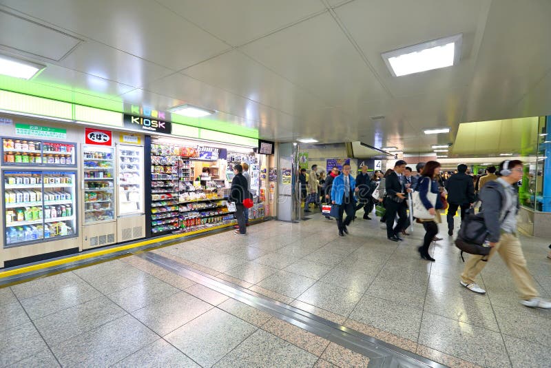 Japan: Shops in Train Station Editorial Image - Image of locals ...