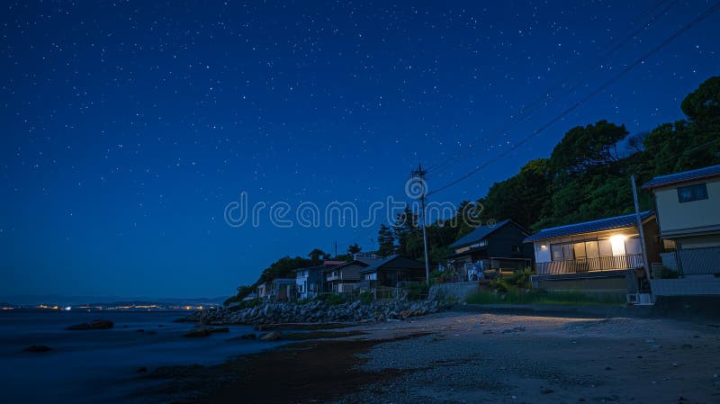 Japan Sky at Night, Clear Sky with Many Stars in Japan at Night, with ...