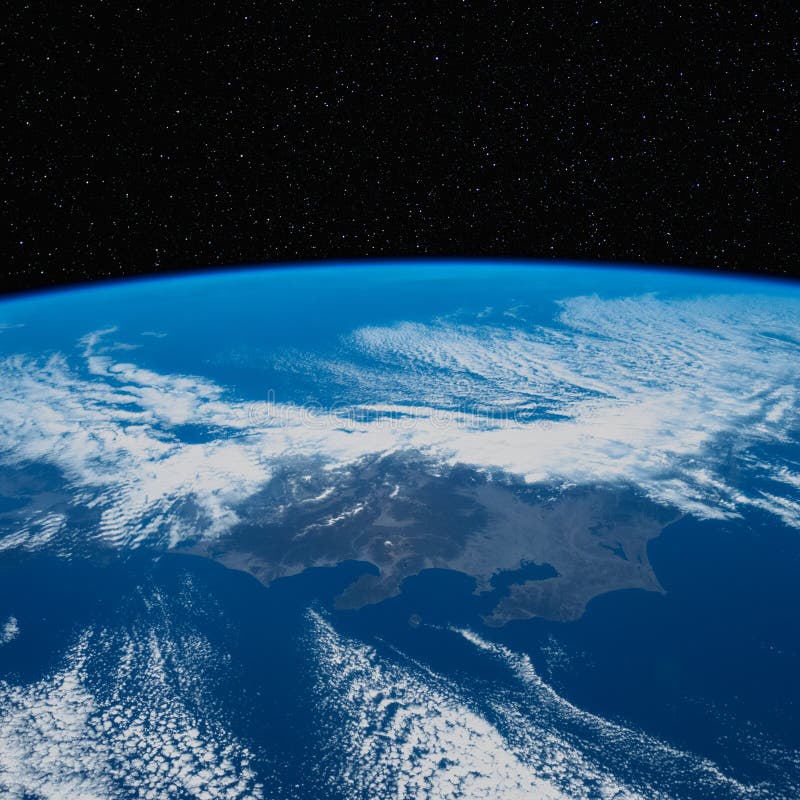 Japan from space stock image. Image of cosmos, satellite - 223191999