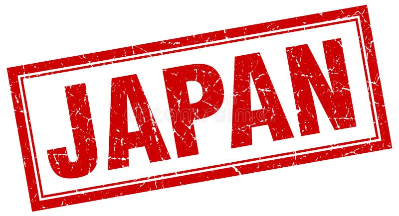Japan stamp stock vector. Illustration of vector, isolated - 125215575