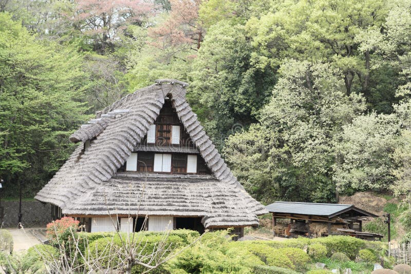 Japan style building stock image. Image of building, tree - 67652825