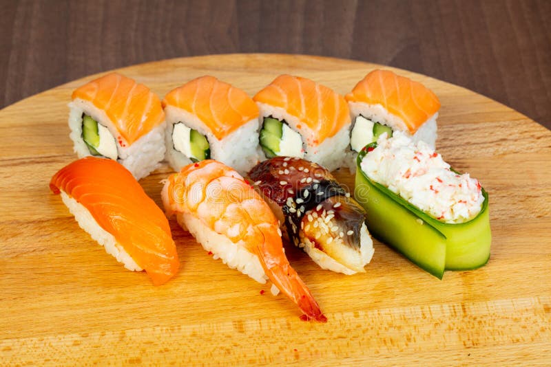 Japan sushi and roll stock image. Image of menu, restaurant - 129814447