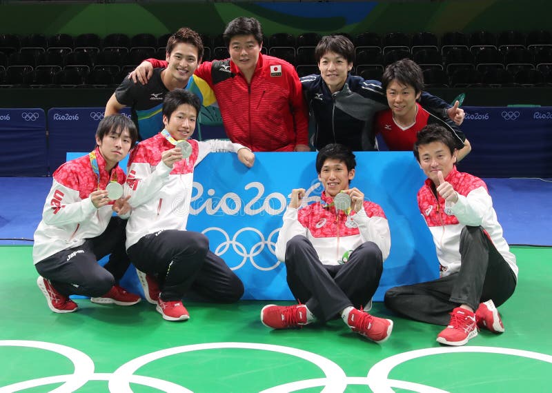 Japan team in Rio 2016. editorial image. Image of tabletennis - 85180310