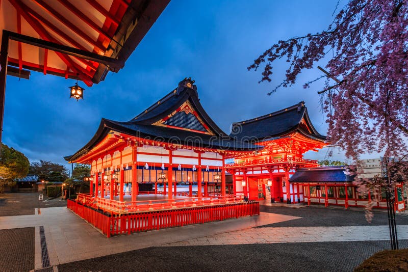 Japan temple stock photo. Image of dusk, buildings, place - 55193626