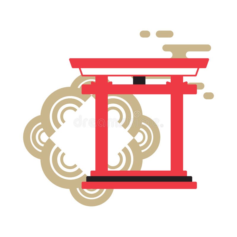 Japan Temple. Vector Illustration Decorative Design Stock Vector ...