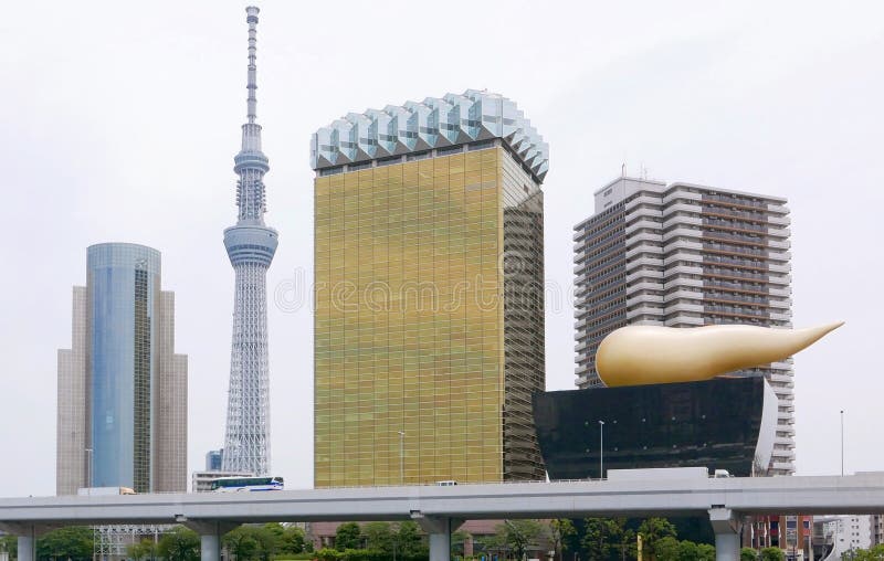 Japan Tower, Building, Highway with Sky Editorial Photo - Image of ...