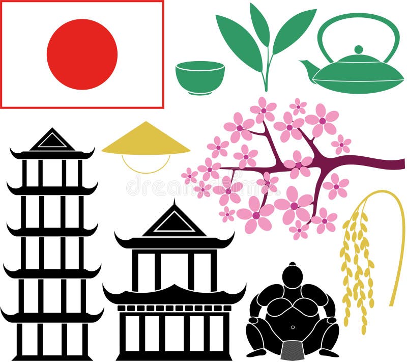 Japan stock vector. Illustration of building, japan, house - 49126083