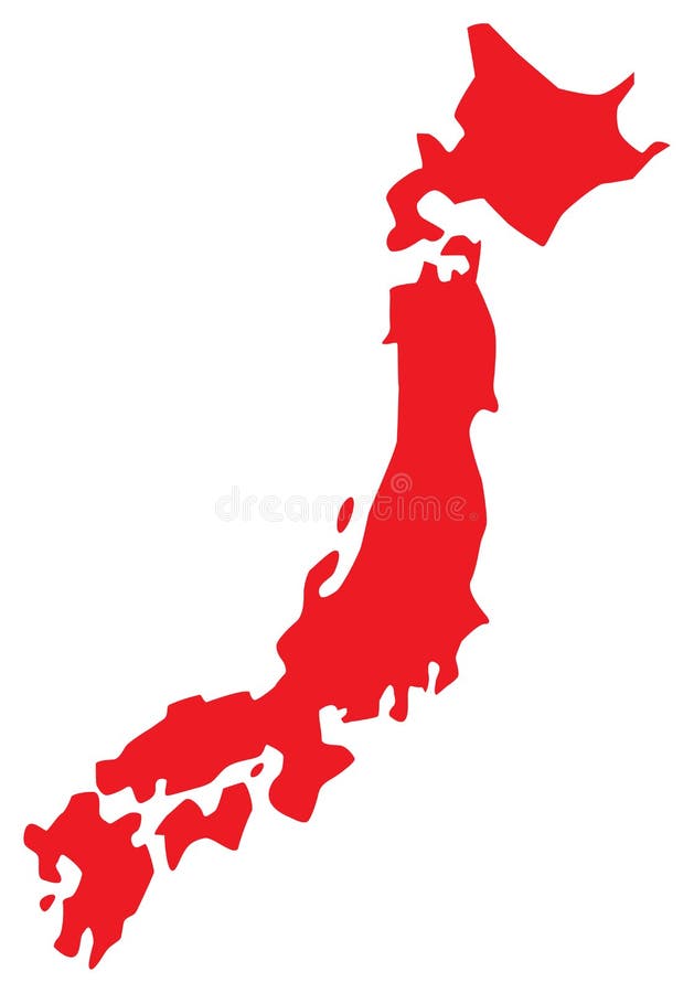 Japan vector map stock vector. Illustration of prefecture - 209613113