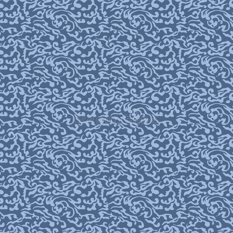 Japanese Storm Wave Vector Seamless Pattern Stock Vector - Illustration ...