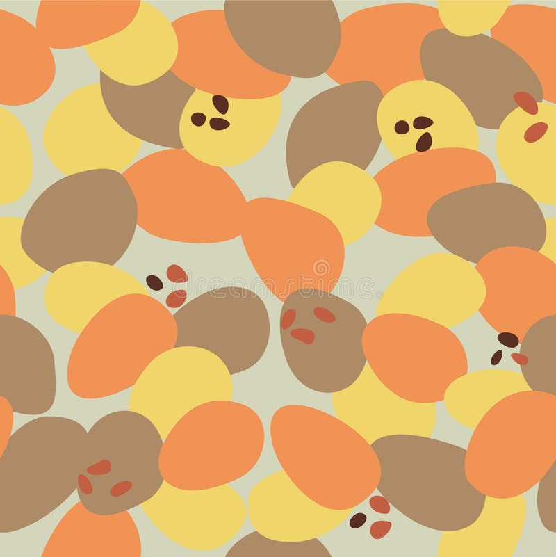 Japanese Autumn Overlap Leaf Vector Seamless Pattern Stock Vector ...