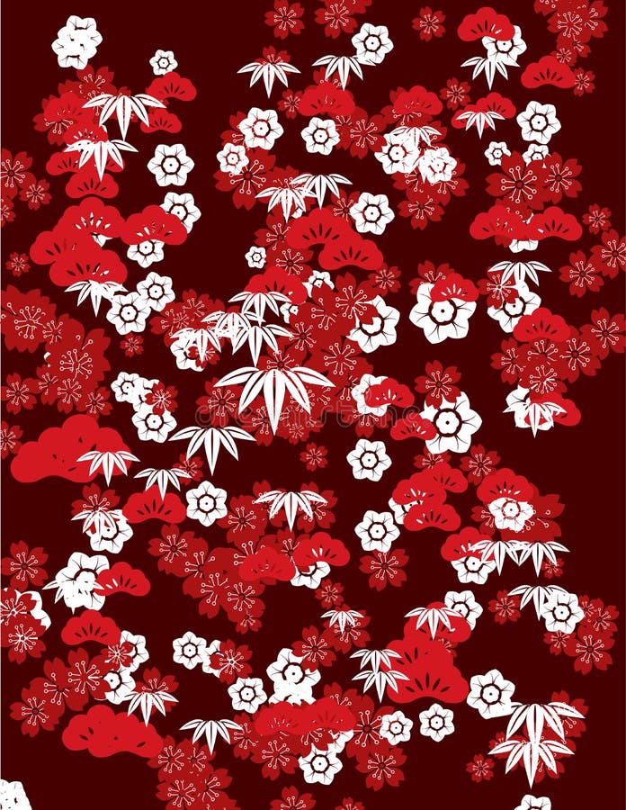 Red Japanese background stock vector. Illustration of oriental - 42115846