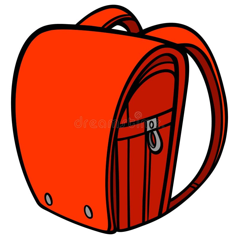 Japanese Backpack stock vector. Illustration of vector - 123268235