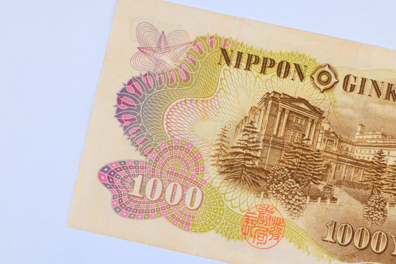 Japanese Banknote 1000 Yen Dated 1963 - 1976 of Japan. Stock Photo ...
