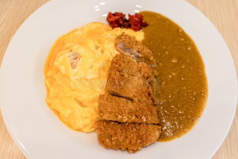 Japanese Beef Curry Rice Served on the Table. Stock Photo - Image of ...