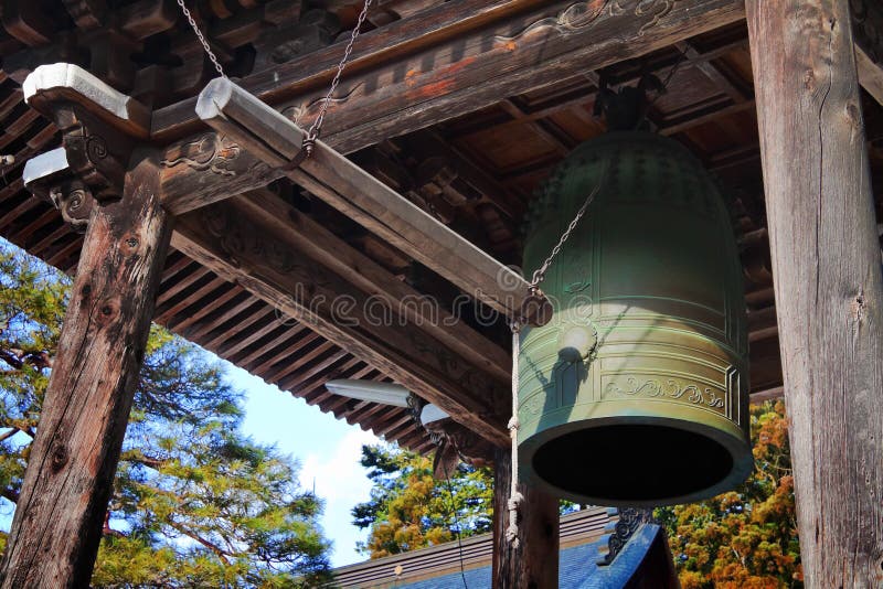 Japanese Bell stock photo. Image of church, pillars, ancient - 25958404
