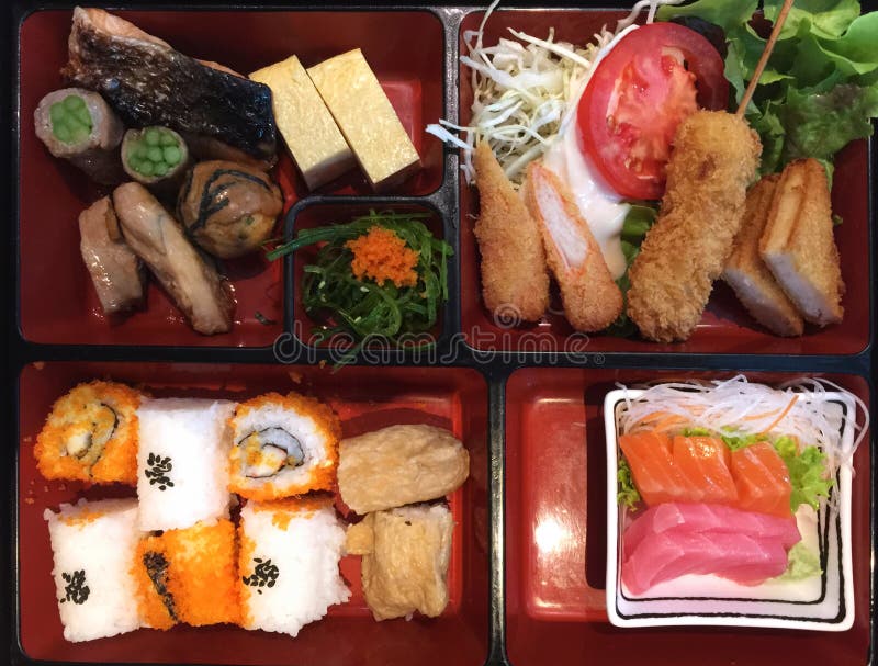 Japanese Bento Set stock photo. Image of fresh, rice - 101371702