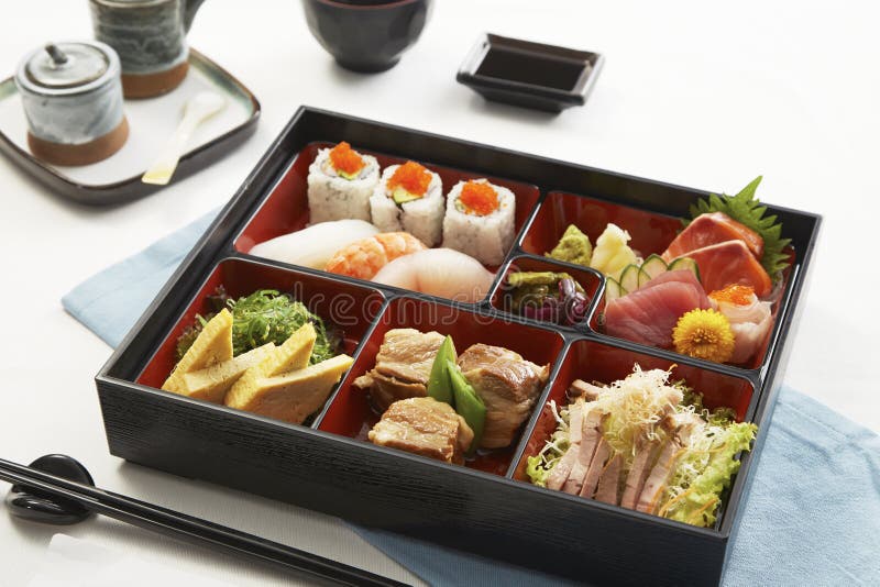 Japanese bento set stock photo. Image of japan, color - 101074628