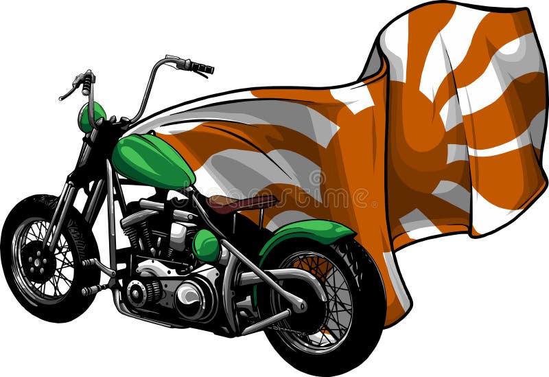 Japanese Bikers on Motorcycles with Flag of Rising Sun Stock Vector ...