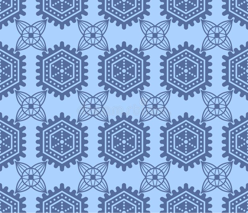 Hexagon Motif Design Green Background Stock Vector - Illustration of ...