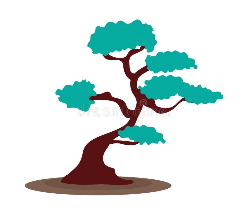 Japanese bonsai tree stock vector. Illustration of asia - 273122515