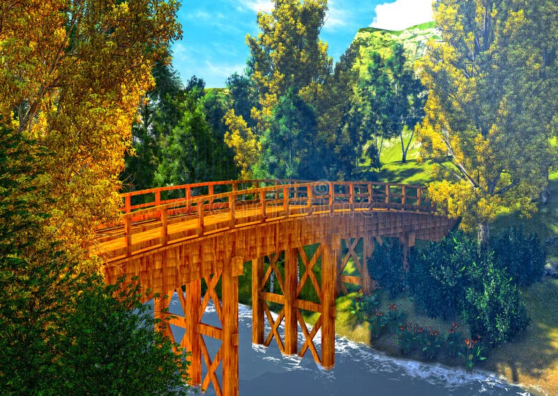 Japanese bridge stock photo. Image of road, color, scene - 28354238