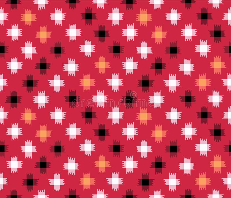 Japanese Brush Cross Star Vector Seamless Pattern Stock Vector ...