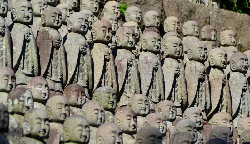 Japanese Buddhist Monk Statues Stock Photo - Image of buddhist, east ...