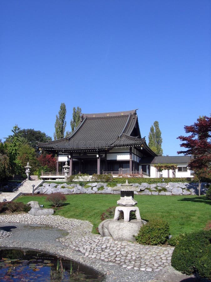 Japanese Building and Landscape Stock Photo - Image of temple, building ...