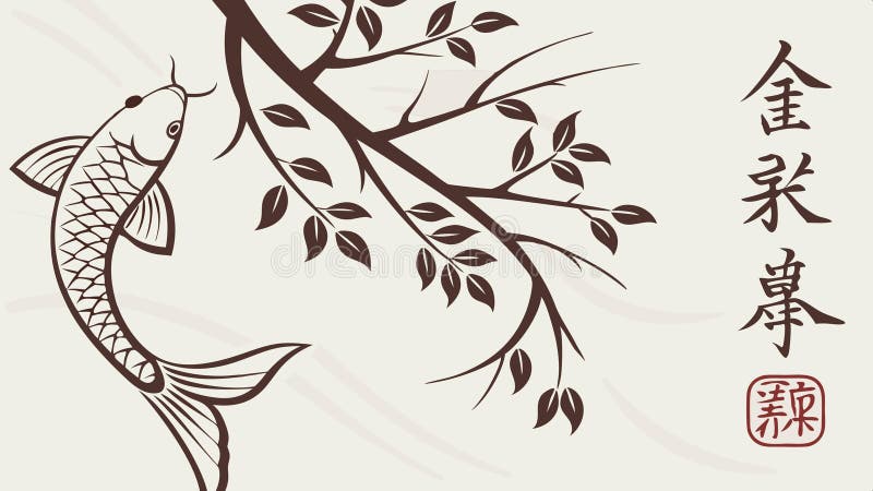 Japanese Calligraphy Art, Asian Script and Traditional Writing Vector ...