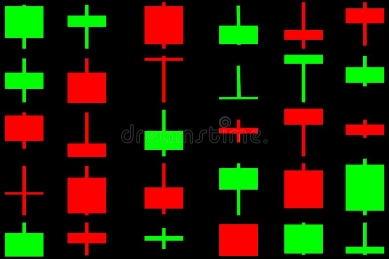 Japanese Candlesticks stock illustration. Illustration of crypto ...