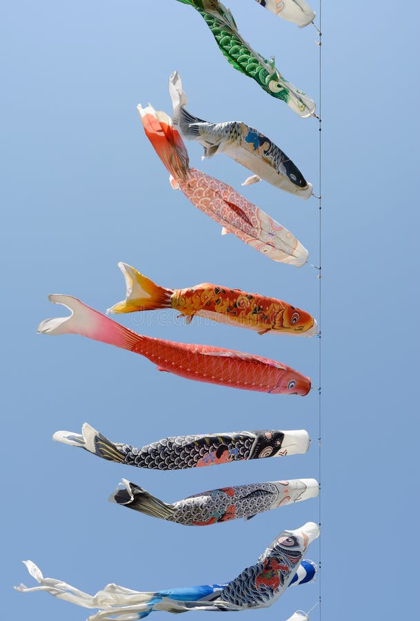 Japanese carp kites stock image. Image of celebration - 19050505